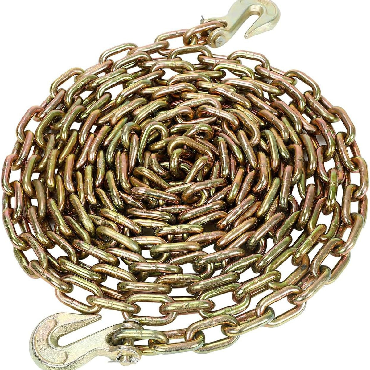 3/8" x 20' Grade 70 Transport Chain with Clevis Grab Hooks – CARGO ...