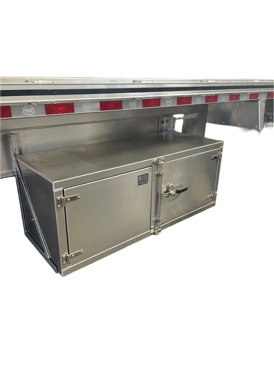Trailer Tool Box 24”H x 24”D x 60”W, Double Barn Door Style, Aluminum ...